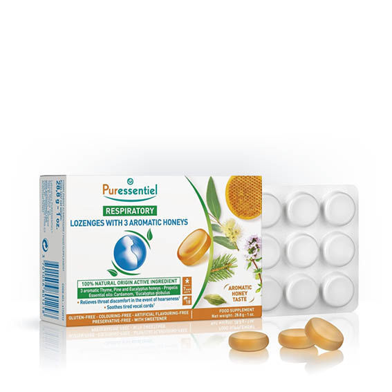 Puressentiel Respiratory pastile s 3 vrste aromatična meda | Sophia ...